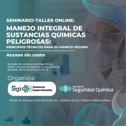 Seminario-taller online Manejo integral de sustancias químicas peligrosas - Escuela de Seguridad ...